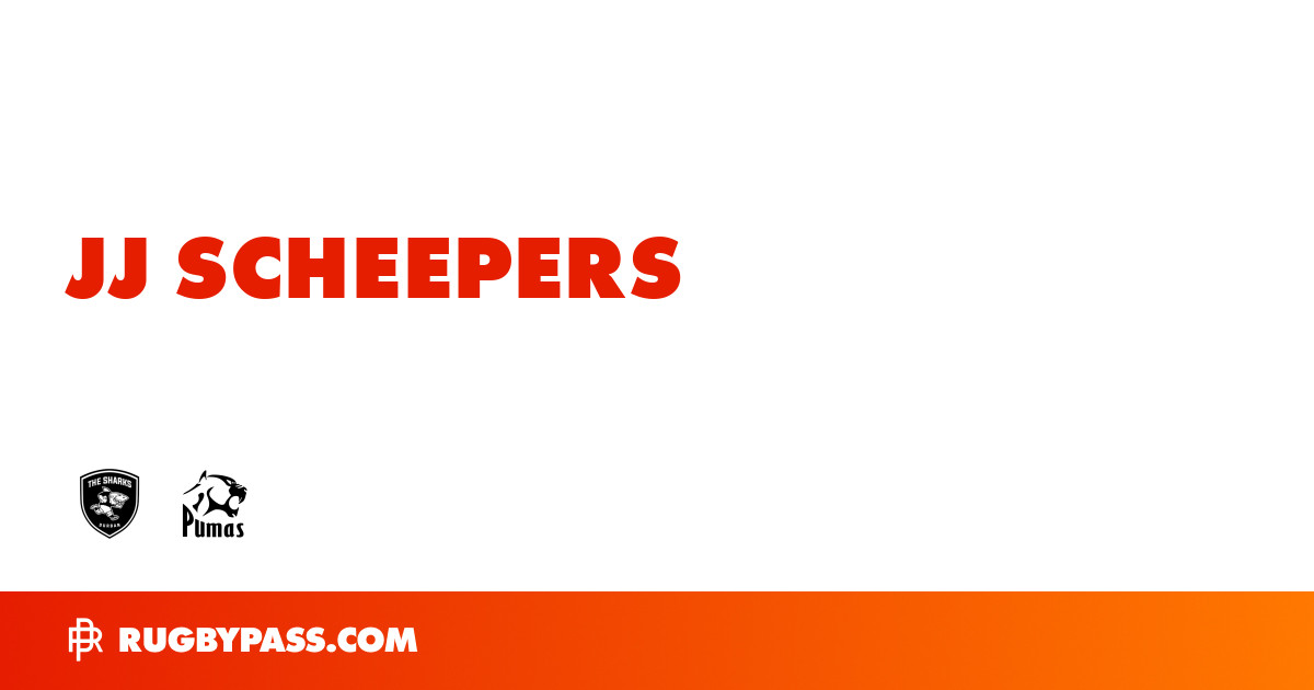 JJ Scheepers Rugby Bio | News, Stats, Age, Height & Team | RugbyPass