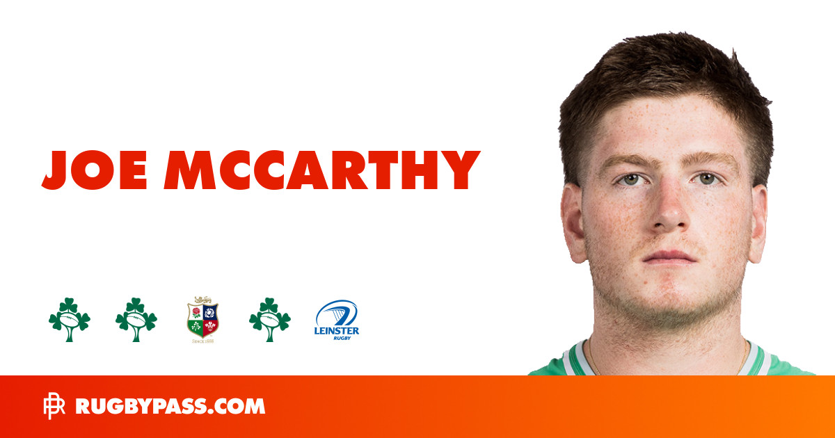 Joe McCarthy Rugby | Joe McCarthy News, Stats & Team | RugbyPass