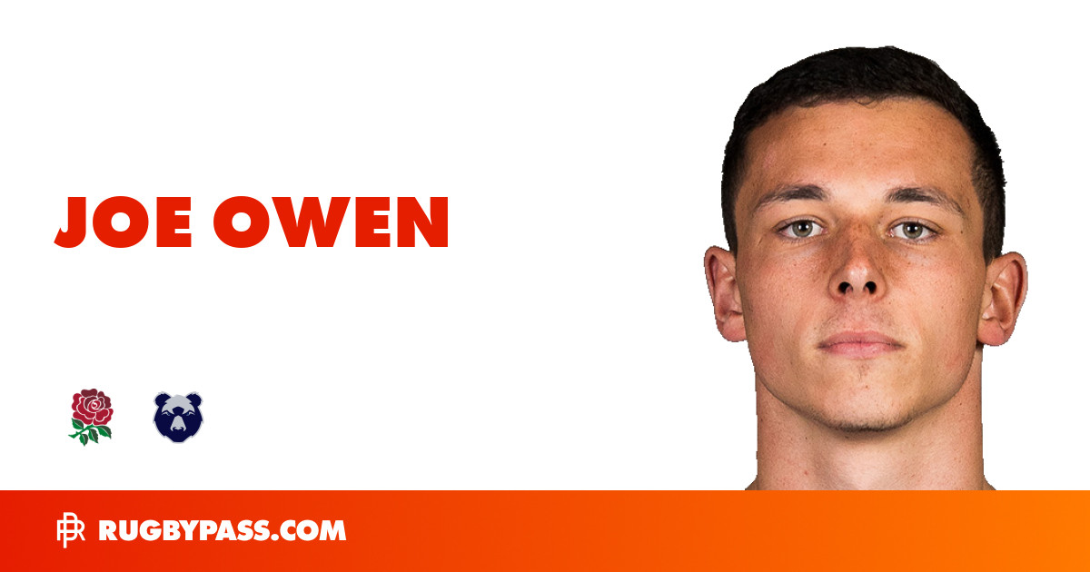 Joe Owen Rugby Bio | News, Stats, Age, Height & Team | RugbyPass