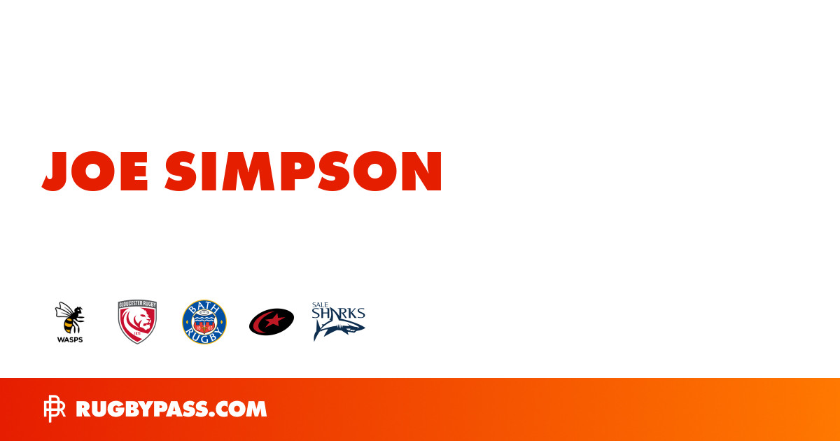 Joe Simpson Rugby Bio | News, Stats, Age, Height & Team | RugbyPass