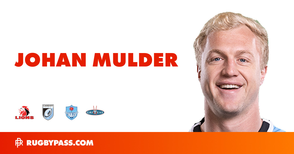 Johan Mulder Rugby Bio | News, Stats, Age, Height & Team | RugbyPass