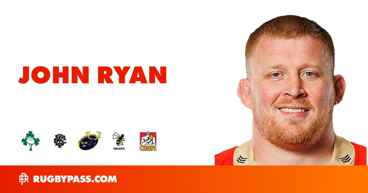 John Ryan Rugby Bio | News, Stats, Age, Height & Team | RugbyPass