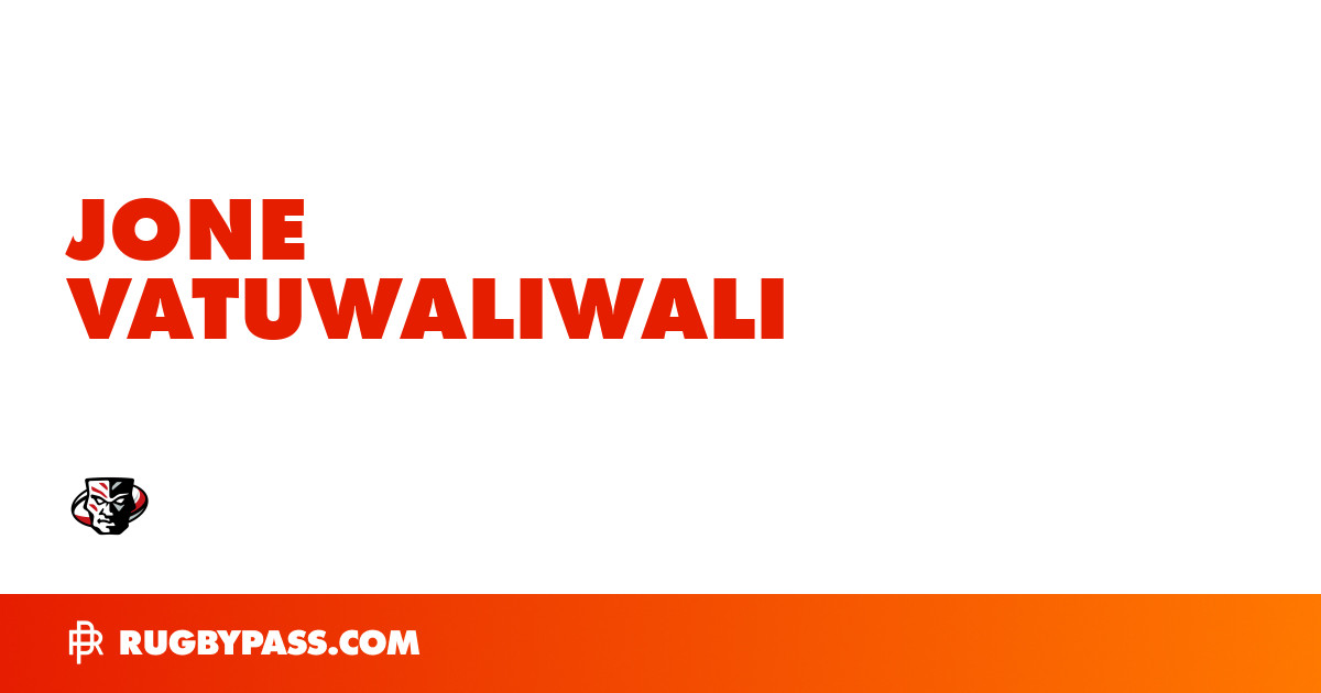 Jone Vatuwaliwali Rugby Bio | News, Stats, Age, Height & Team | RugbyPass