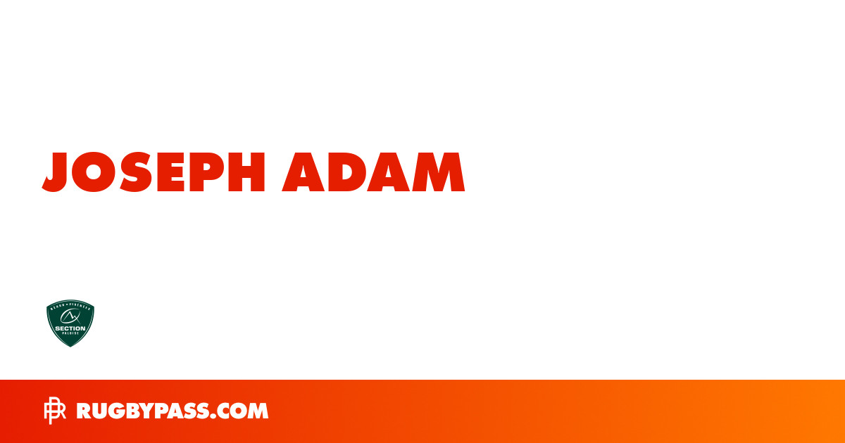 Joseph Adam Rugby Bio | News, Stats, Age, Height & Team | RugbyPass