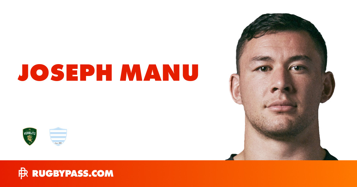 Joseph Manu Rugby Bio | News, Stats, Age, Height & Team | RugbyPass