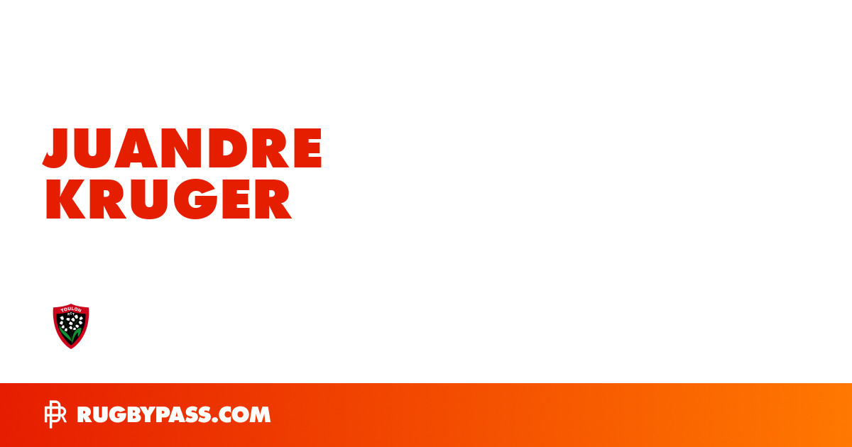 Juandre Kruger Rugby Bio | News, Stats, Age, Height & Team | RugbyPass