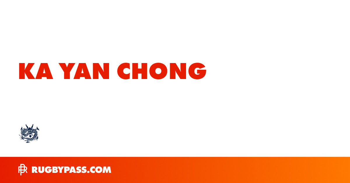 Ka Yan Chong Rugby Bio | News, Stats, Age, Height & Team | RugbyPass