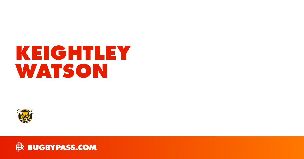 Keightley Watson Rugby Bio | News, Stats, Age, Height & Team | RugbyPass
