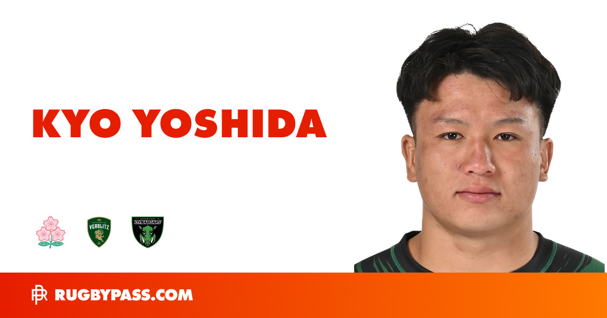 Kyo Yoshida Rugby Bio | News, Stats, Age, Height & Team | RugbyPass