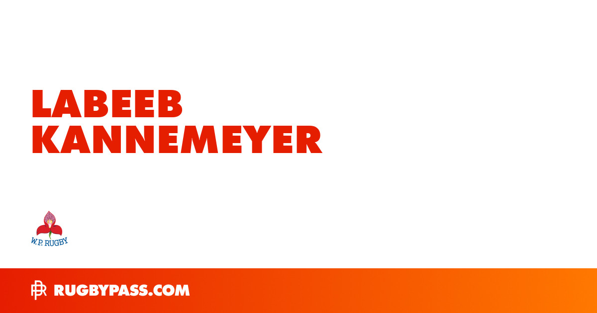 Labeeb Kannemeyer Rugby Bio | News, Stats, Age, Height & Team | RugbyPass