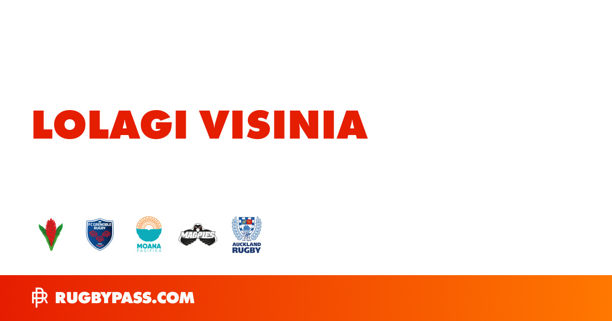 Lolagi Visinia Rugby Bio | News, Stats, Age, Height & Team | RugbyPass