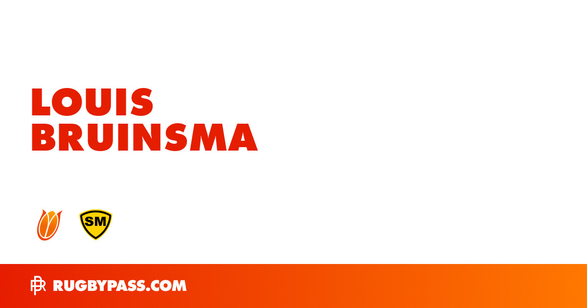 Louis Bruinsma Rugby Bio | News, Stats, Age, Height & Team | RugbyPass