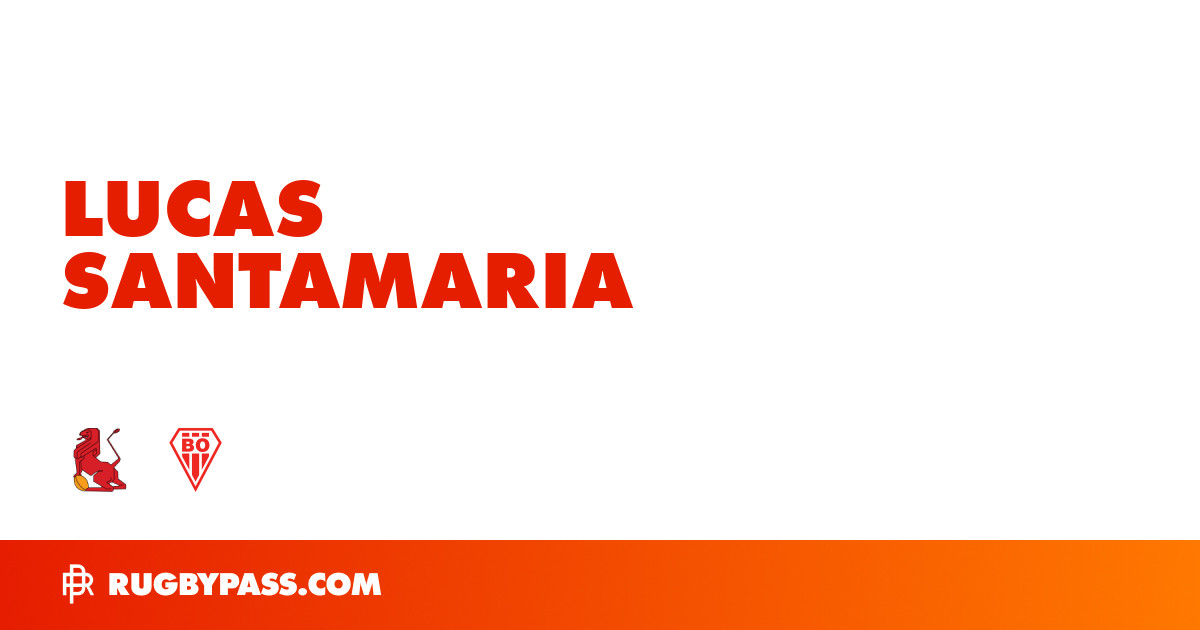 Lucas Santamaria Rugby Bio | News, Stats, Age, Height & Team | RugbyPass