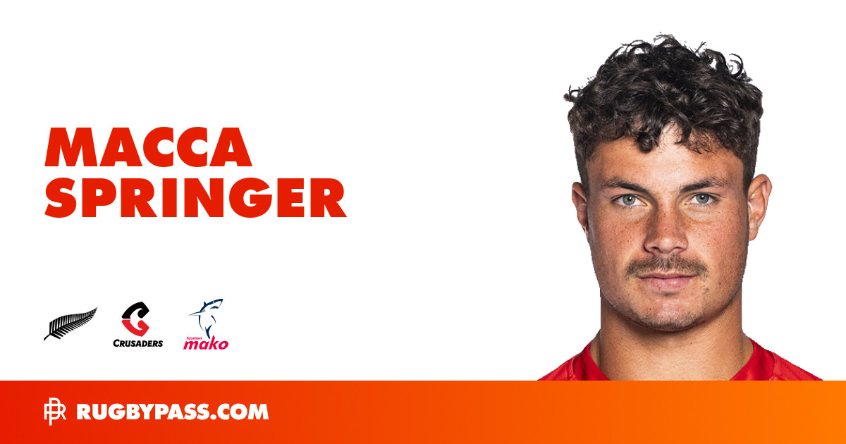 Macca Springer Rugby Bio | News, Stats, Age, Height & Team | RugbyPass