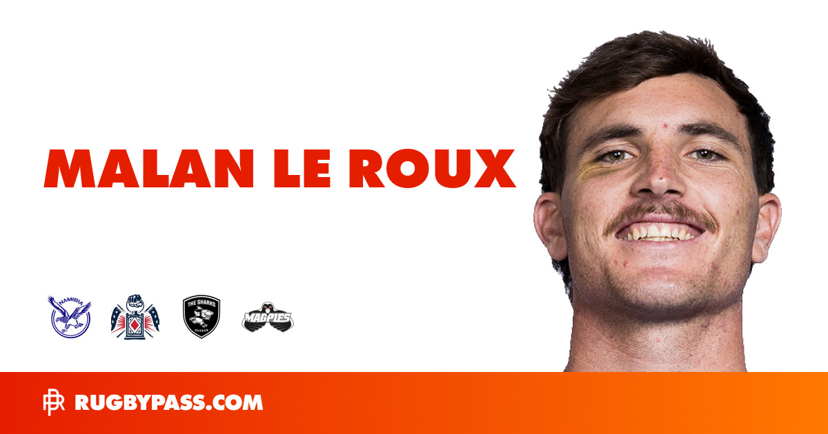 Malan Le Roux Rugby Bio | News, Stats, Age, Height & Team | RugbyPass