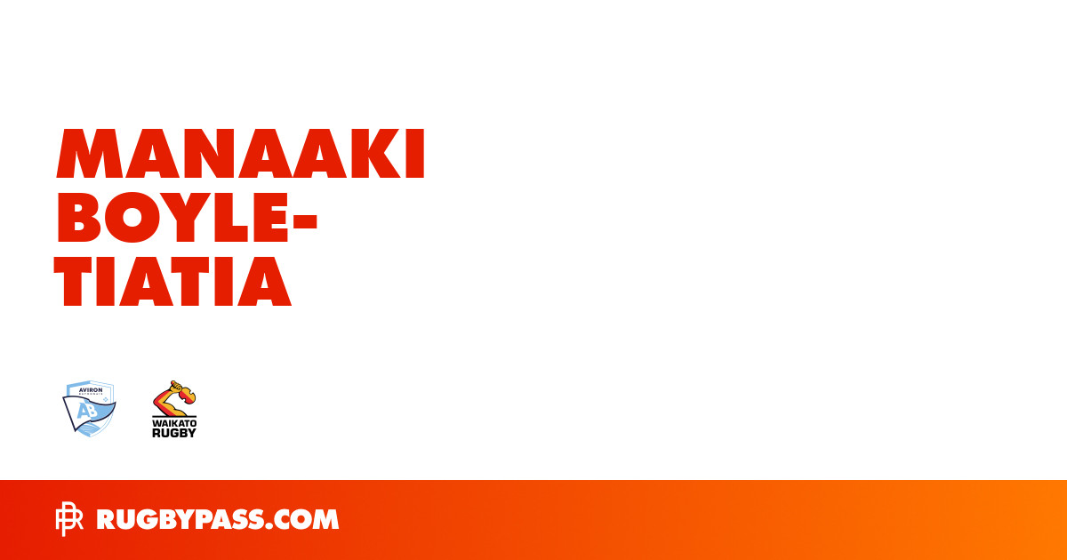 Manaaki Boyle-Tiatia Rugby Bio | News, Stats, Age, Height & Team ...