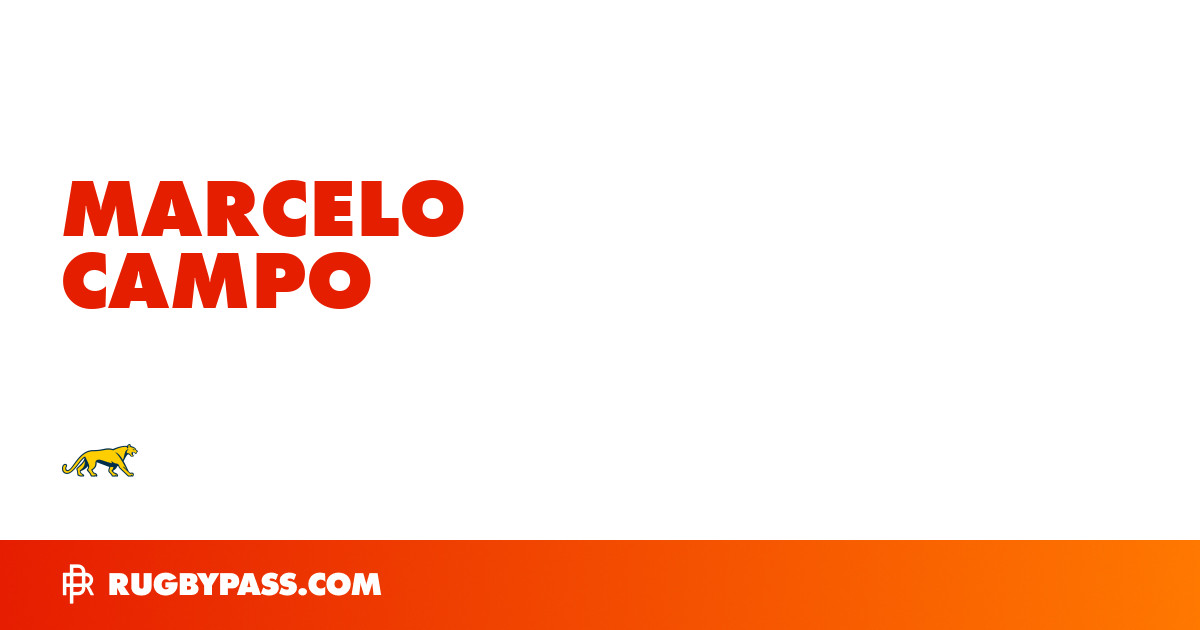 Marcelo Campo Rugby Bio | News, Stats, Age, Height & Team | RugbyPass