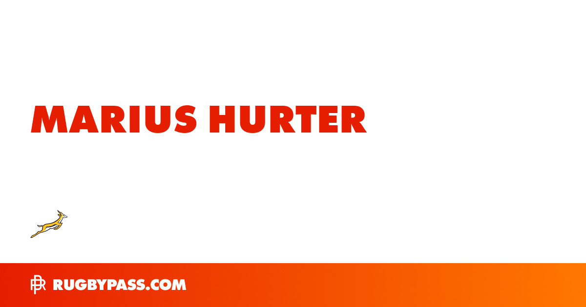 Marius Hurter Rugby Bio | News, Stats, Age, Height & Team | RugbyPass