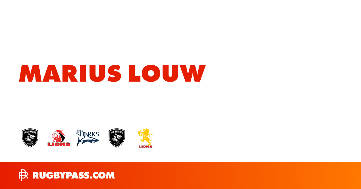 Marius Louw Rugby Bio | News, Stats, Age, Height & Team | RugbyPass