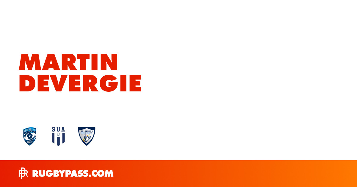 Martin Devergie Rugby Bio | News, Stats, Age, Height & Team | RugbyPass