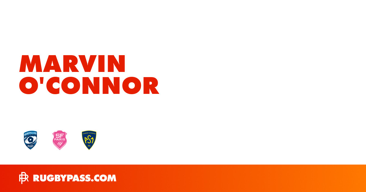 Marvin O'Connor Rugby Bio | News, Stats, Age, Height & Team | RugbyPass