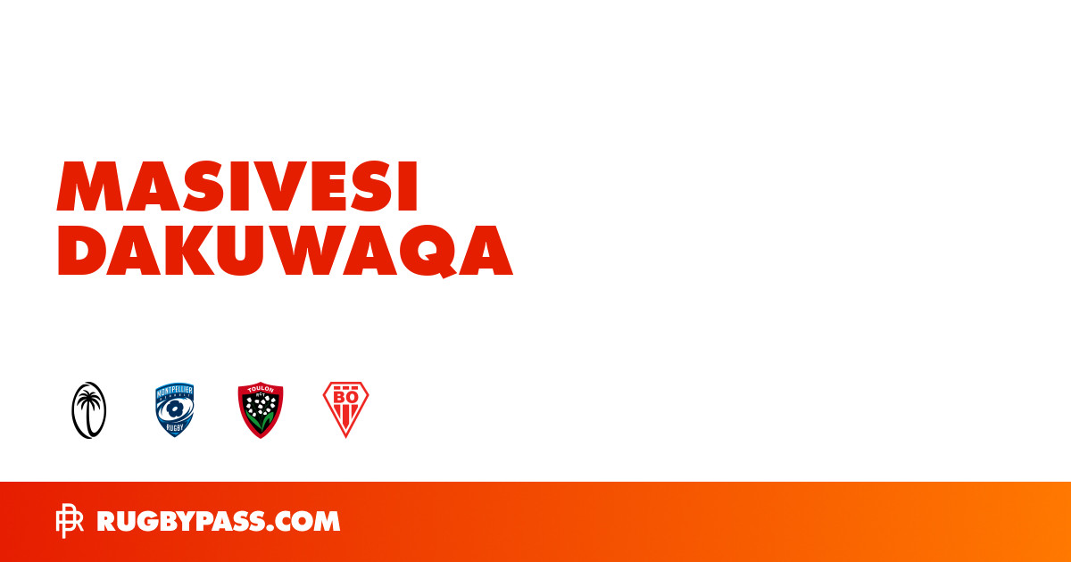 Masivesi Dakuwaqa Rugby Bio | News, Stats, Age, Height & Team | RugbyPass