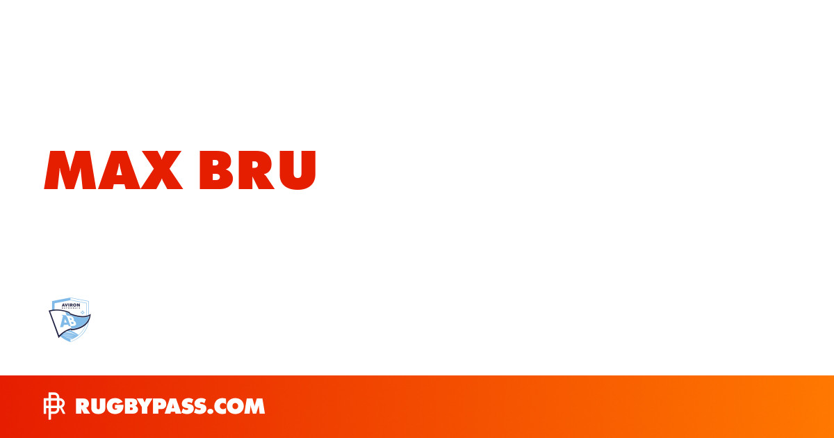 Max Bru Rugby Bio | News, Stats, Age, Height & Team | RugbyPass