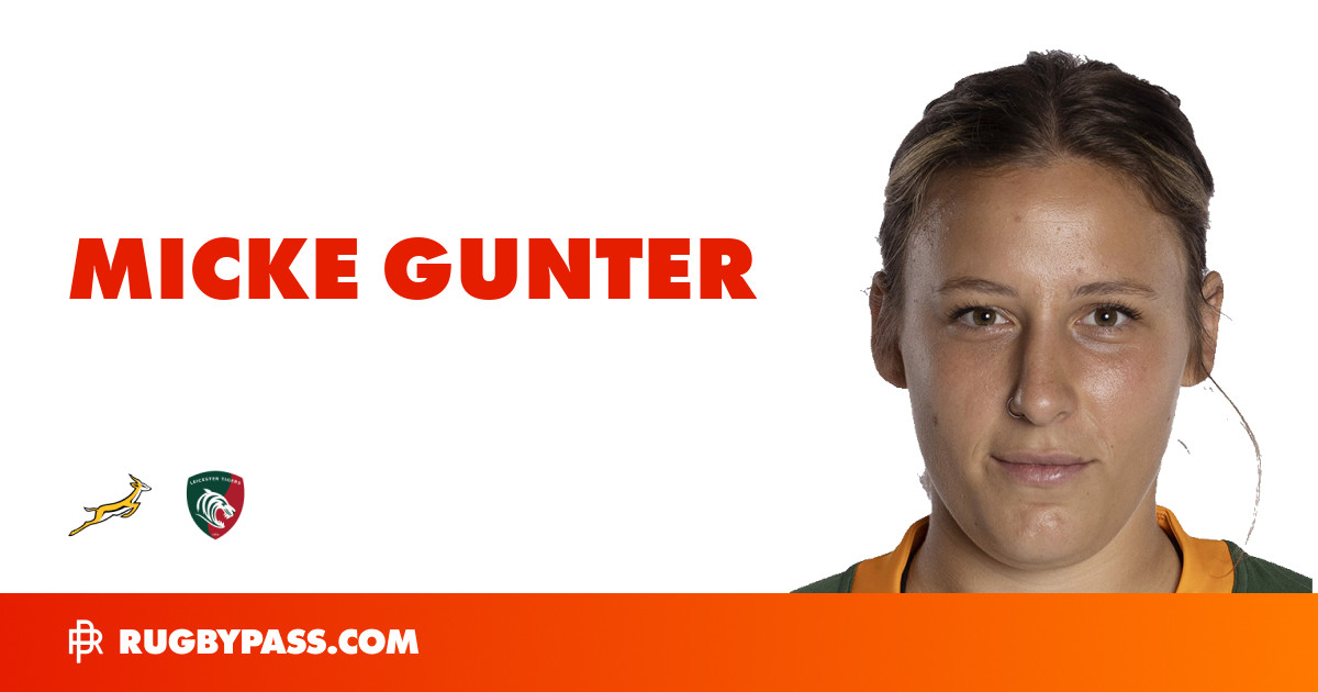 Micke Gunter Rugby Bio | News, Stats, Age, Height & Team | RugbyPass