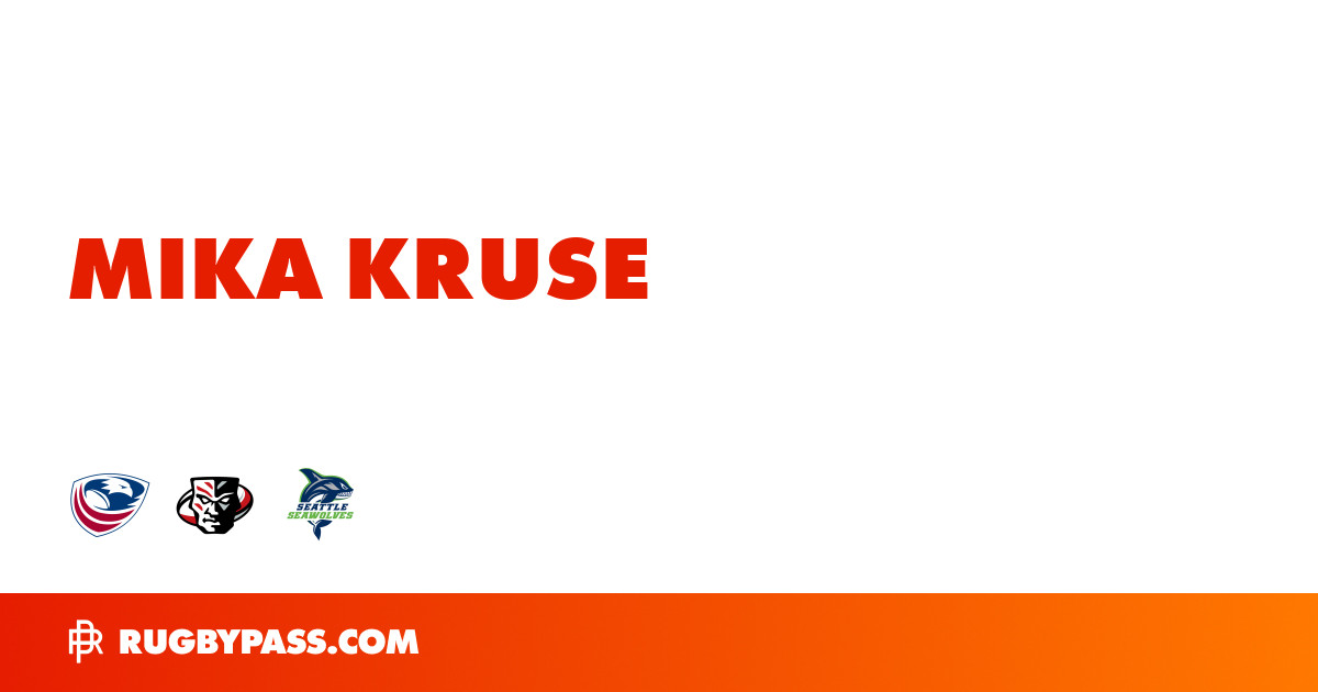 Mika Kruse Rugby Bio | News, Stats, Age, Height & Team | RugbyPass