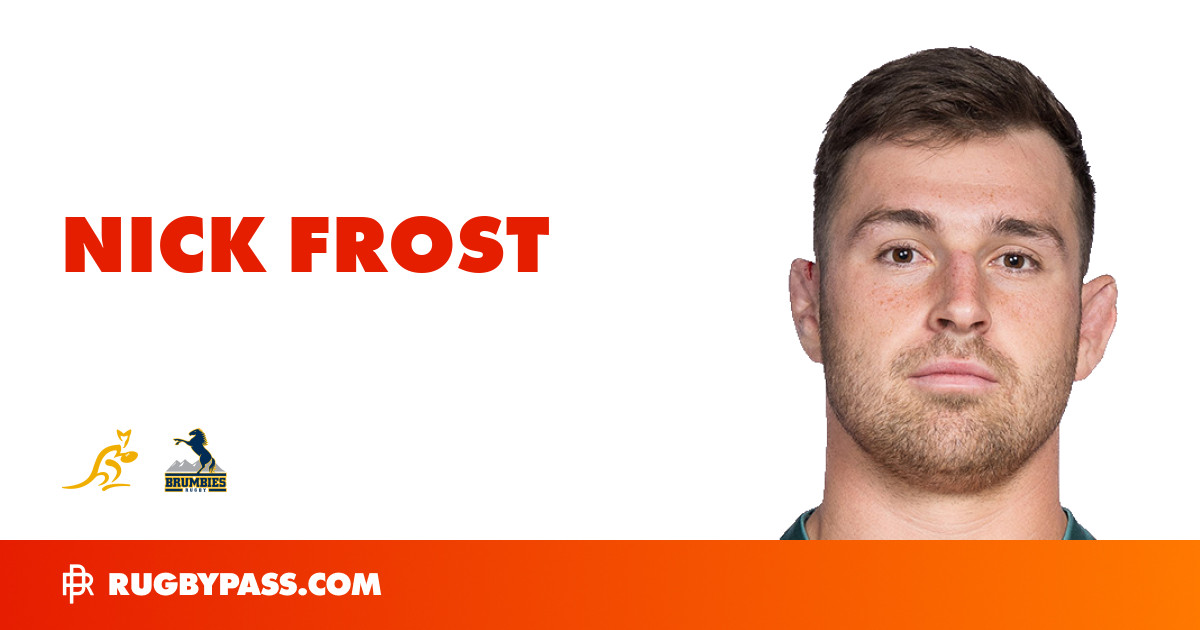 Nick Frost Rugby Bio | News, Stats, Age, Height & Team | RugbyPass