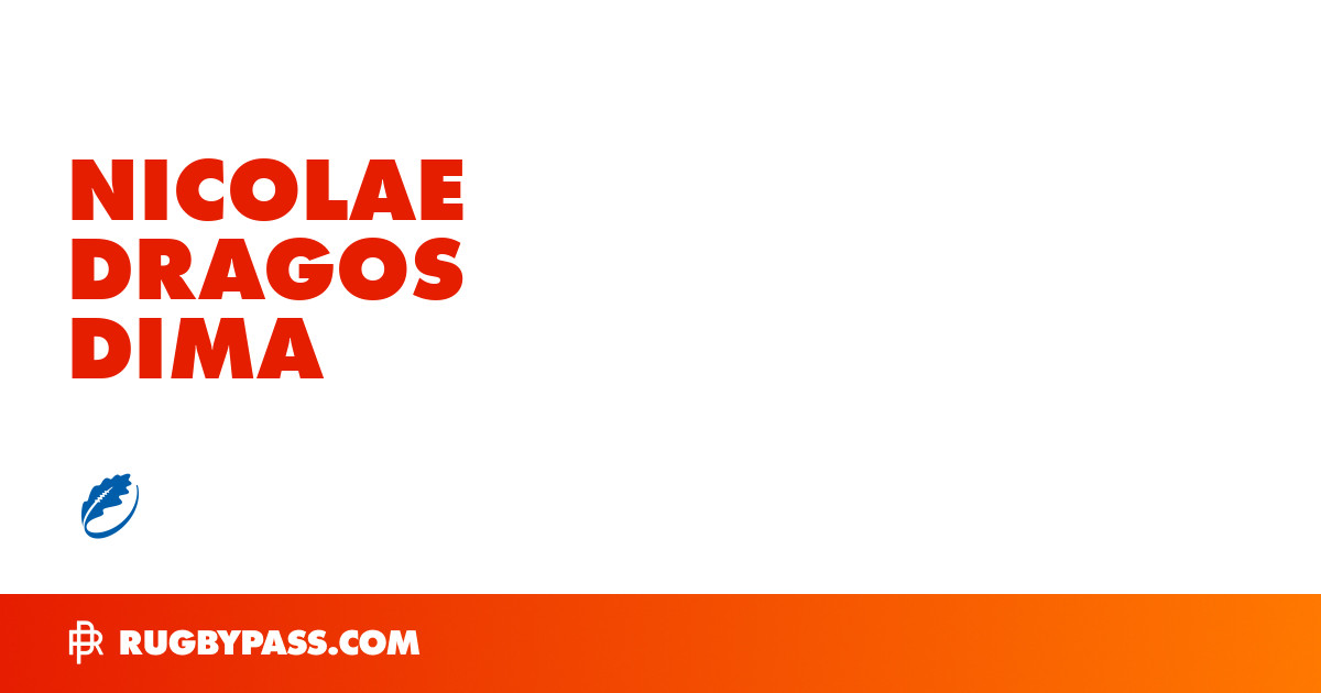 Nicolae Dragos Dima Rugby Bio | News, Stats, Age, Height & Team | RugbyPass