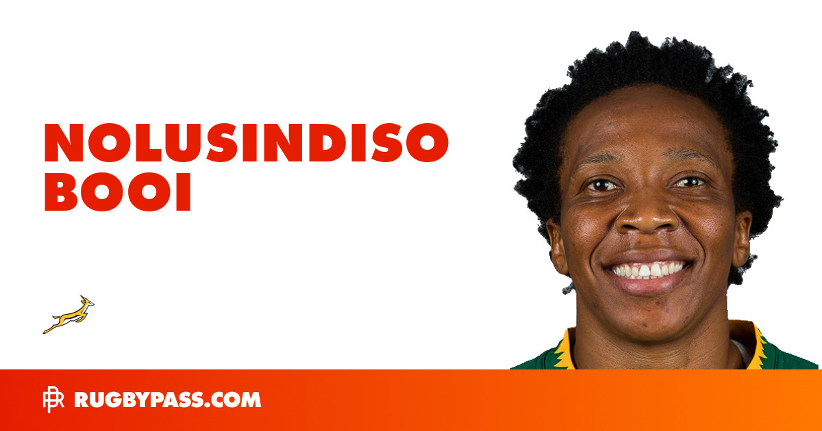 Nolusindiso Booi Rugby Bio | News, Stats, Age, Height & Team | RugbyPass