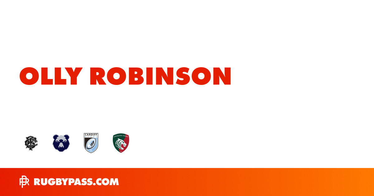 Olly Robinson Rugby Bio | News, Stats, Age, Height & Team | RugbyPass