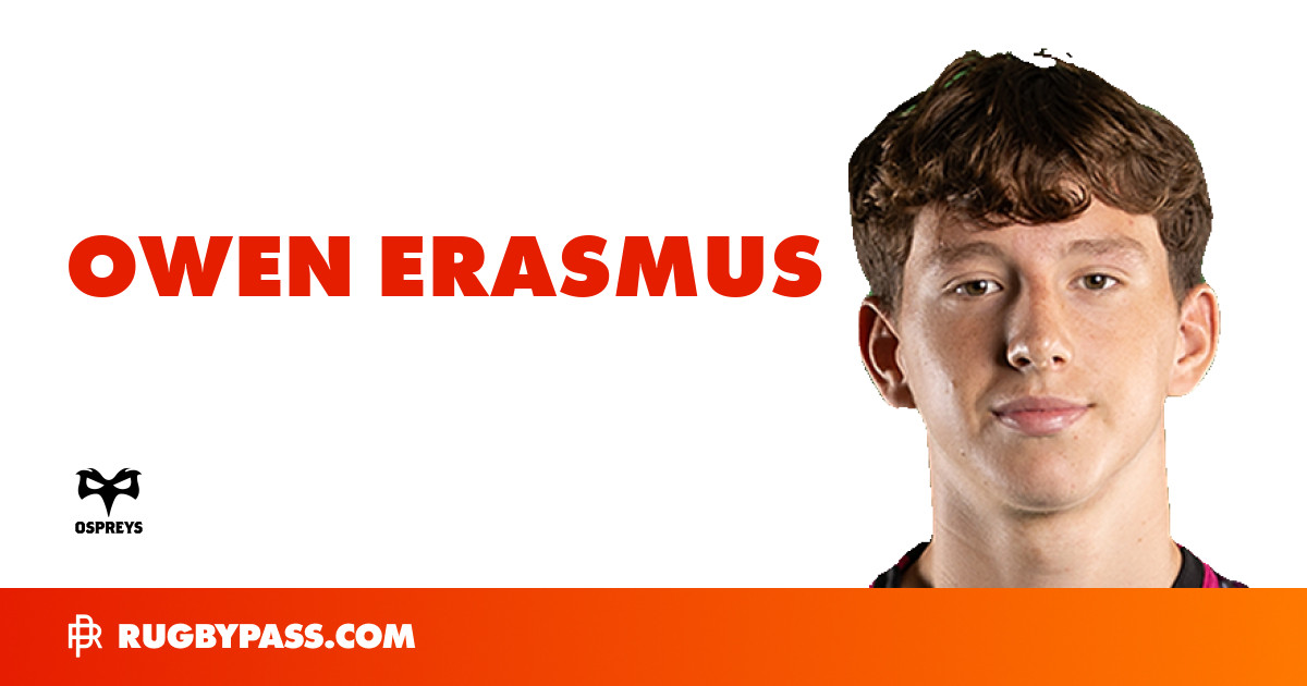 Owen Erasmus Rugby Bio | News, Stats, Age, Height & Team | RugbyPass
