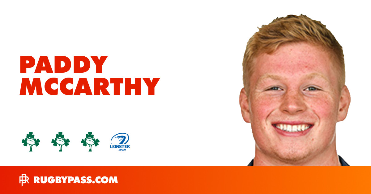 Paddy McCarthy Rugby Bio | News, Stats, Age, Height & Team | RugbyPass
