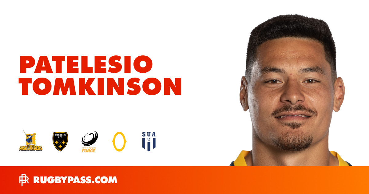 Patelesio Tomkinson Rugby Bio | News, Stats, Age, Height & Team | RugbyPass