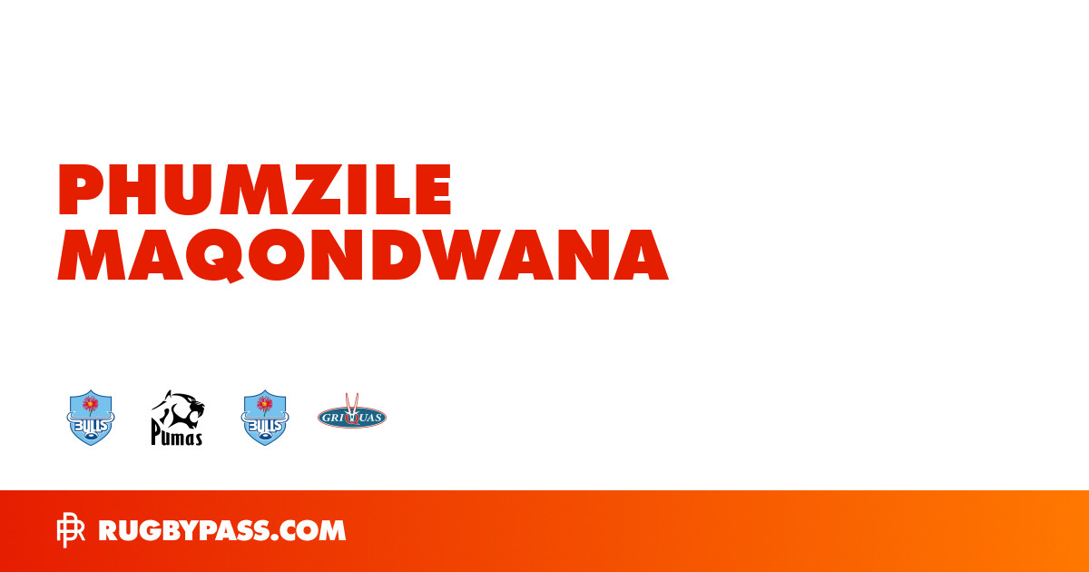 Phumzile Maqondwana Rugby Bio | News, Stats, Age, Height & Team | RugbyPass