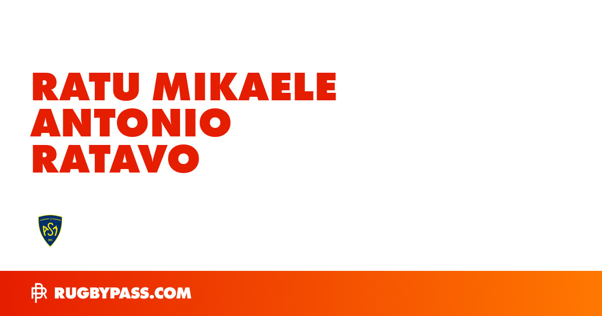 Ratu Mikaele Antonio Ratavo Rugby Bio | News, Stats, Age, Height & Team ...
