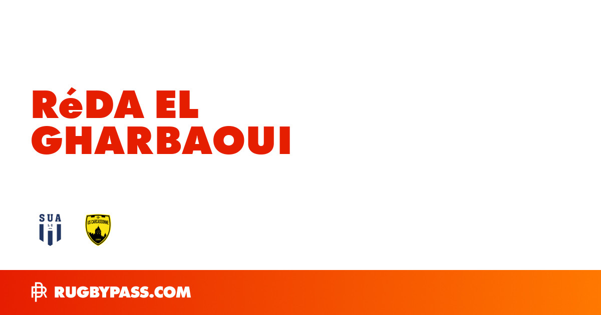 Réda El Gharbaoui Rugby Bio | News, Stats, Age, Height & Team | RugbyPass