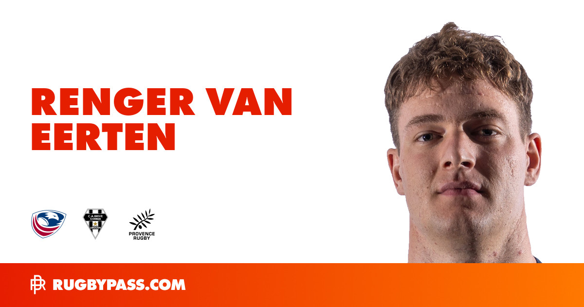 Renger van Eerten Rugby Bio | News, Stats, Age, Height & Team | RugbyPass