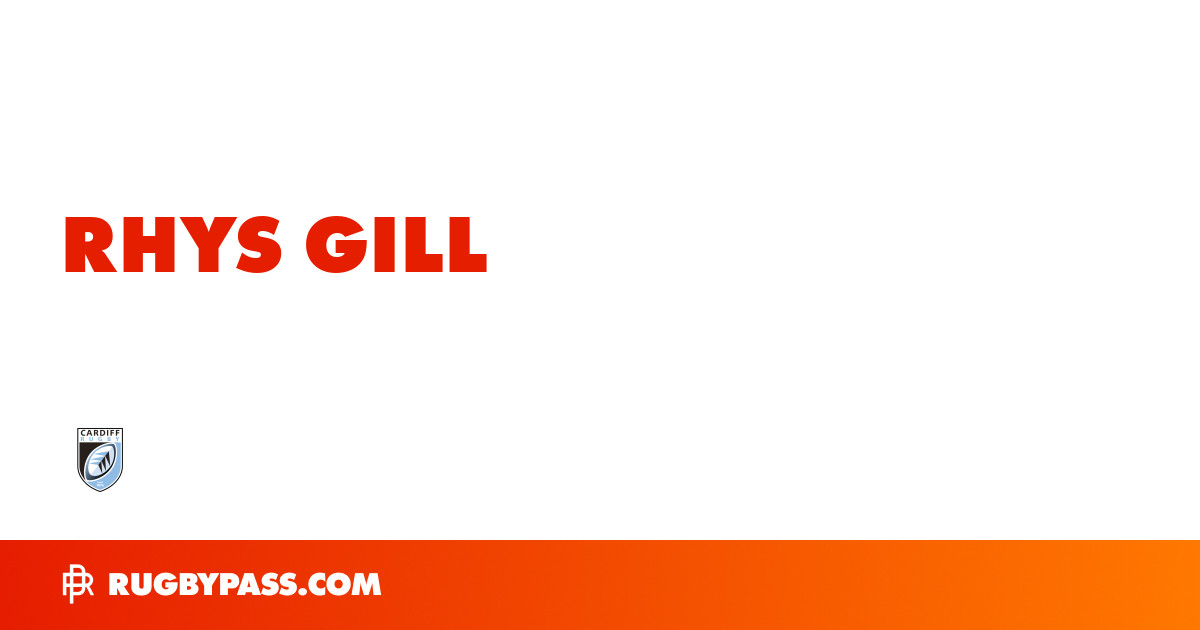 Rhys Gill Rugby Bio | News, Stats, Age, Height & Team | RugbyPass