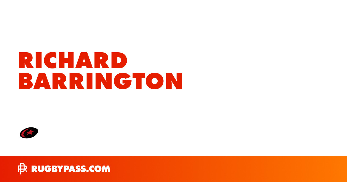 Richard Barrington Rugby Bio | News, Stats, Age, Height & Team | RugbyPass