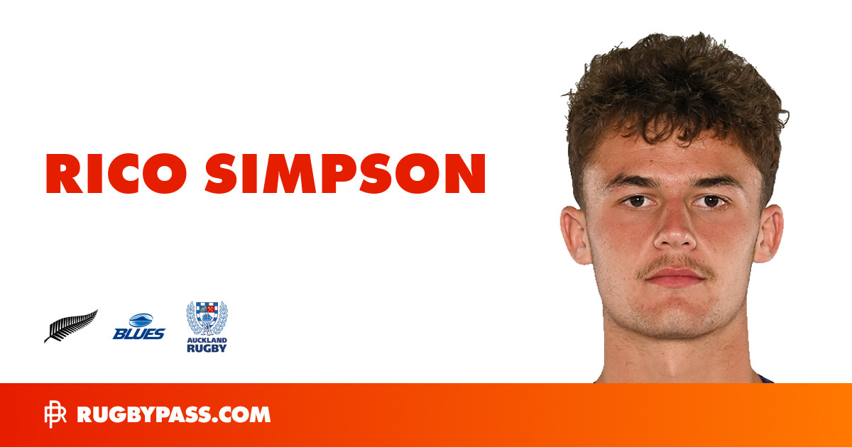 Rico Simpson Rugby Bio | News, Stats, Age, Height & Team | RugbyPass