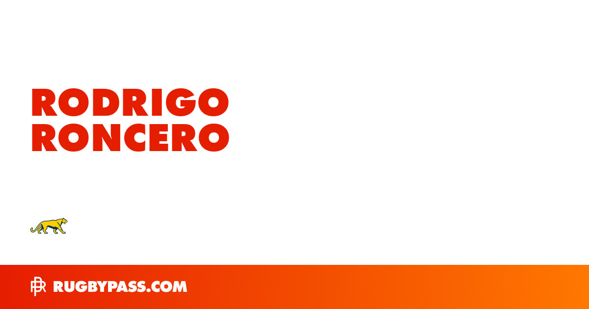 Rodrigo Roncero Rugby Bio | News, Stats, Age, Height & Team | RugbyPass