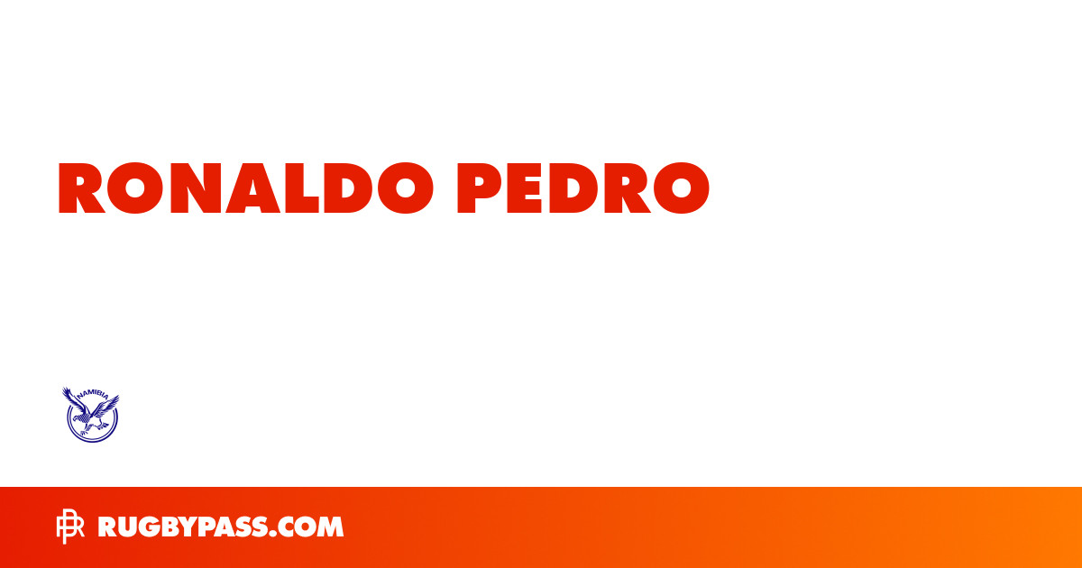 Ronaldo Pedro Rugby Bio | News, Stats, Age, Height & Team | RugbyPass