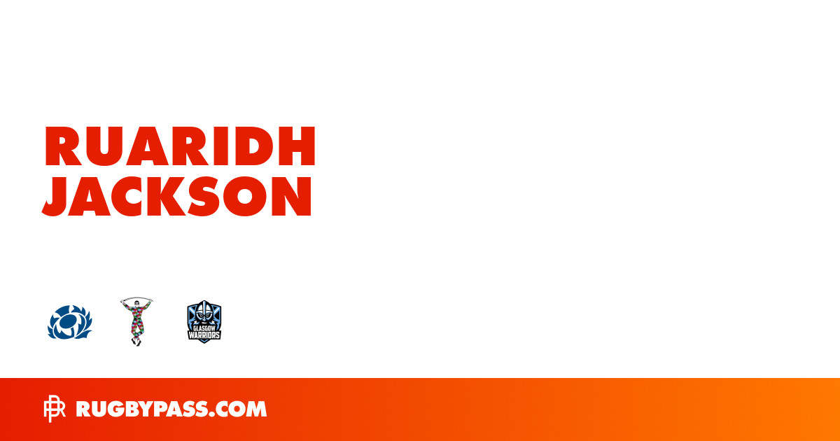 Ruaridh Jackson Rugby Bio | News, Stats, Age, Height & Team | RugbyPass