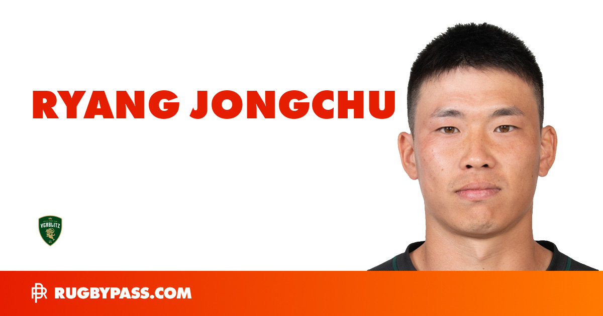 Ryang Jongchu Rugby Bio | News, Stats, Age, Height & Team | RugbyPass