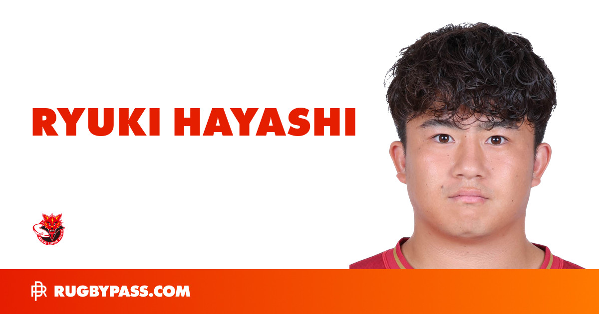 Ryuki Hayashi Rugby Bio | News, Stats, Age, Height & Team | RugbyPass