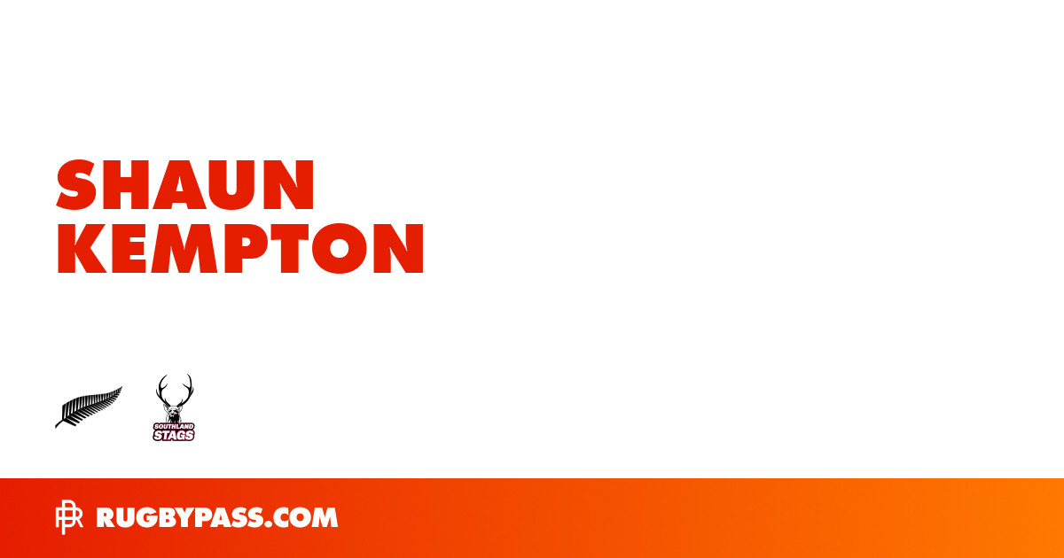 Shaun Kempton Rugby Bio | News, Stats, Age, Height & Team | RugbyPass