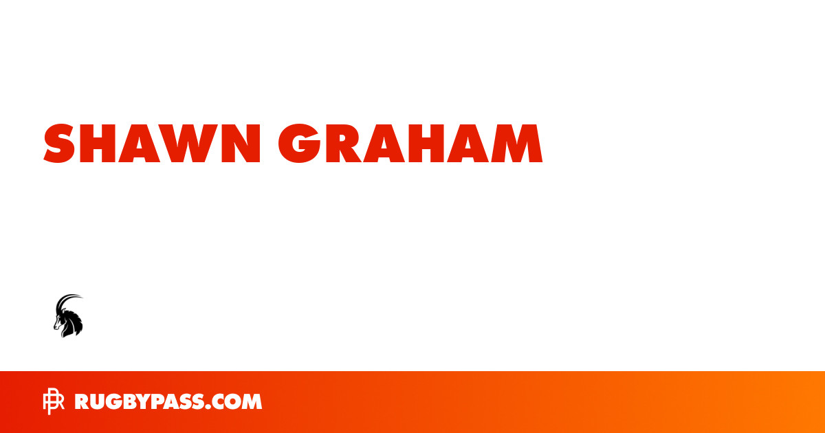 Shawn Graham Rugby Bio | News, Stats, Age, Height & Team | RugbyPass